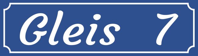 594162 Selbst weiter gestalten – Gleis 7 Schild – Schilder selbst gestalten