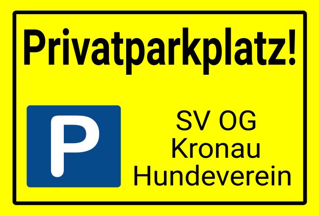 577850 Selbst weiter gestalten – Privatparkplatz Schild – Schilder selbst gestalten